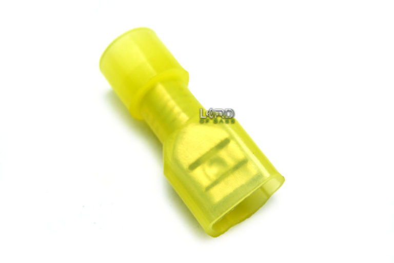 Yellow Female Nylon Fully Insulated Quick Disconnect 12-10 AWG (100 ...